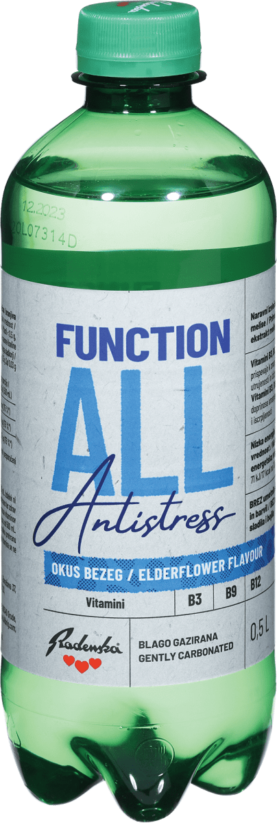 Radenska Funkiconalna pijača FunctionALL Antistress, gazirana, 0,5 l ...