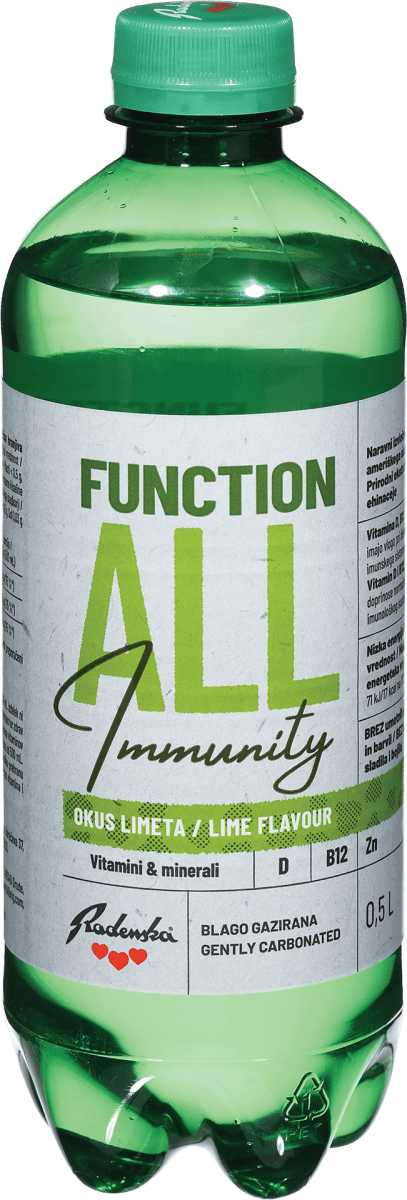 Radenska Funkiconalna pijača FunctionALL Immunity, gazirana, 0,5 l | dm.si
