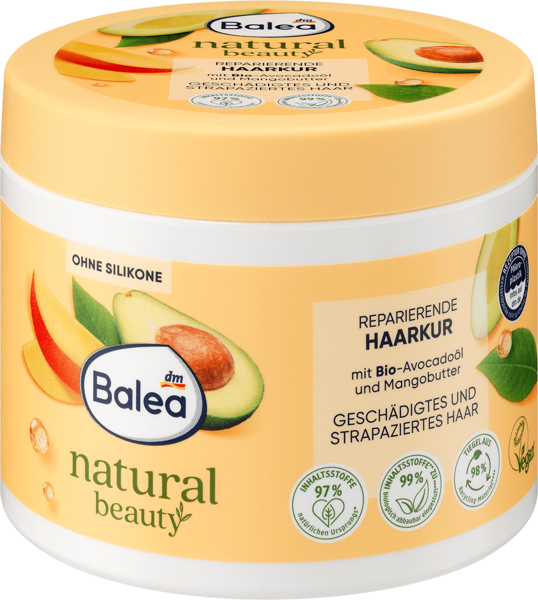 Balea natural beauty Reparierende Haarkur, 300 ml | dm.at