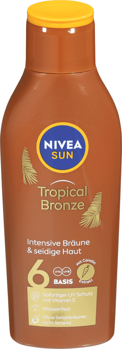 NIVEA SUN Tropical Bronze mleko za zaštitu od sunca, SPF 6, 200 ml ...