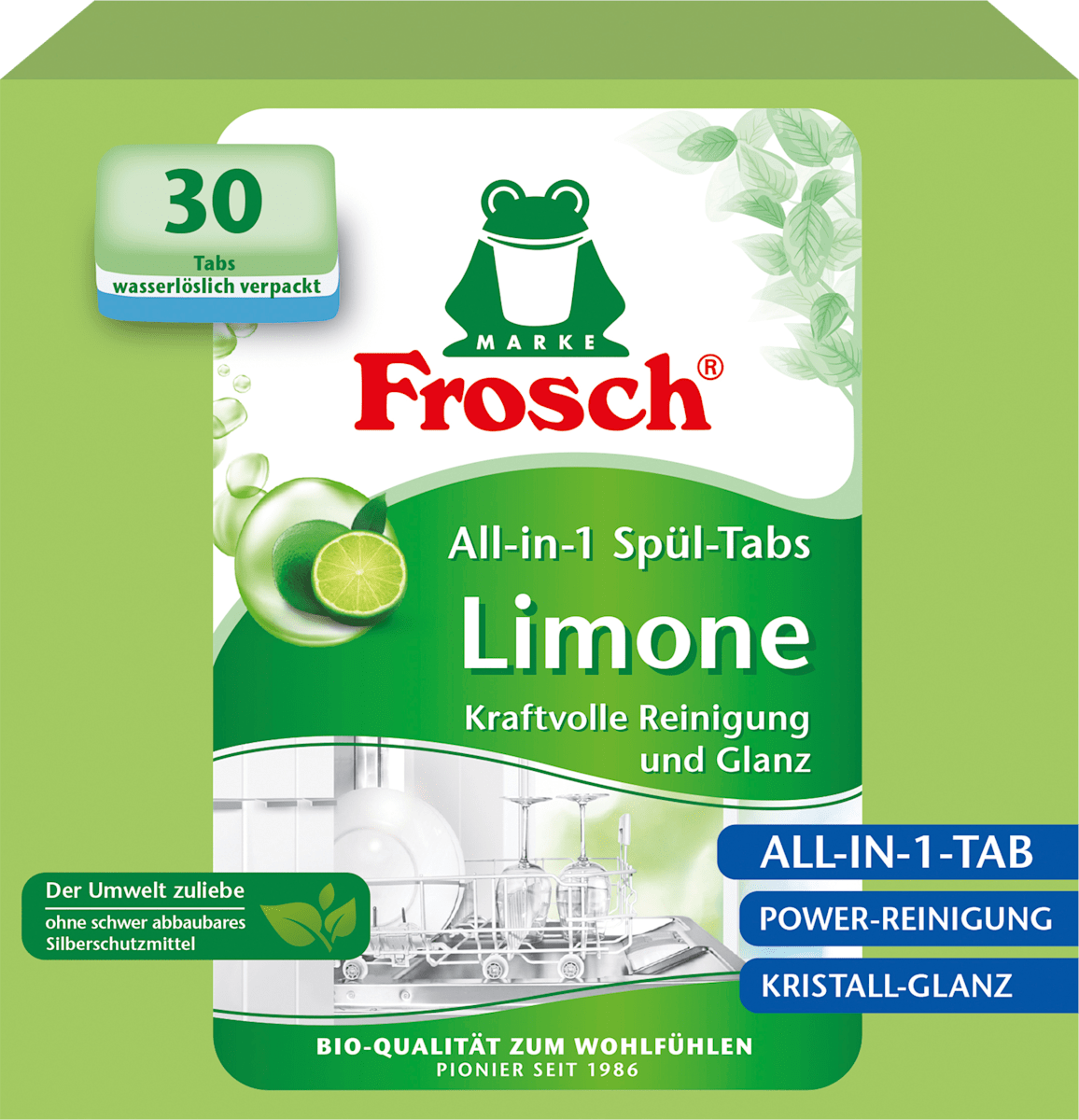 Frosch All-in-1 Spül-Tabs Limone, 30 St | dm.at