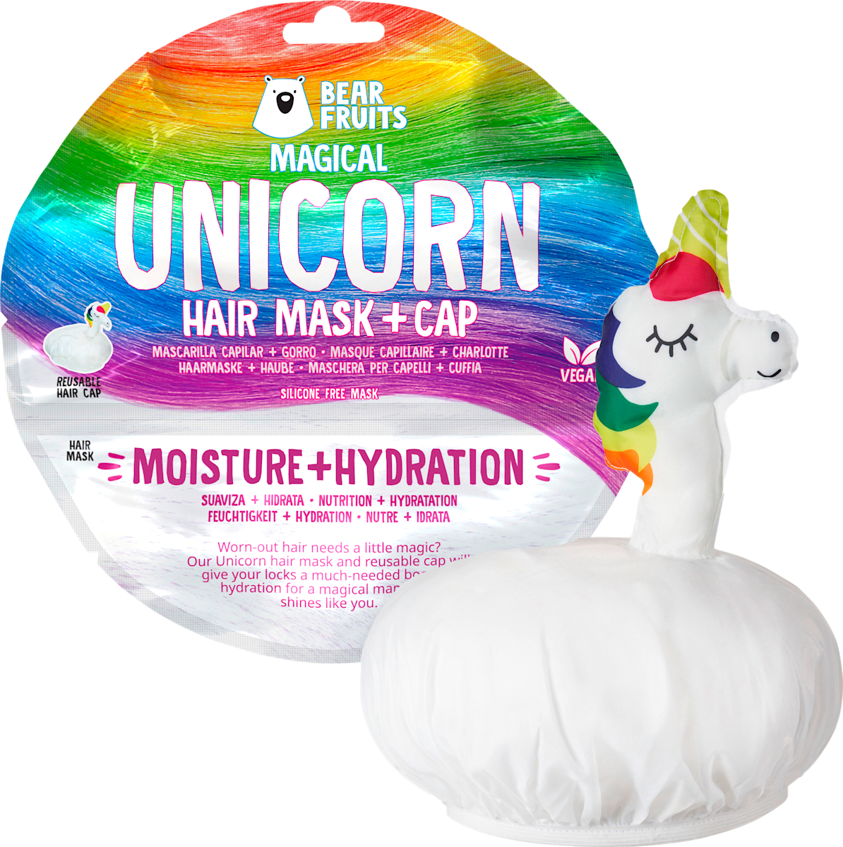 Bear Fruits Magical Unicorn Haarmaske + Haube, 20 ml | dm.at