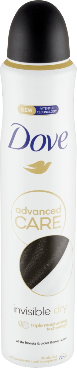 Dove Advanced Care antiperspirant sprej Invisible Dry, 200 ml | dm.cz
