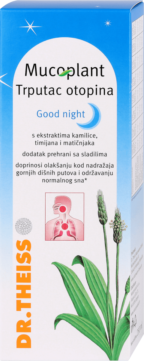 Dr. Theiss Mucoplant Trputac otopina Good night, 250 ml | dm.hr