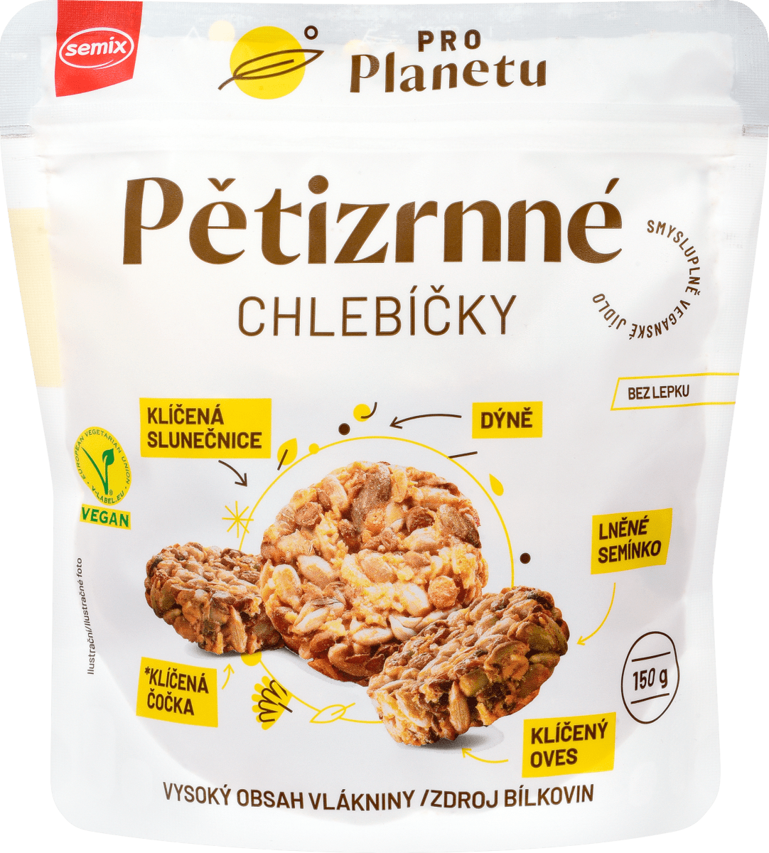 Semix Pro Planetu pětizrnné chlebíčky, 150 g | dm.cz