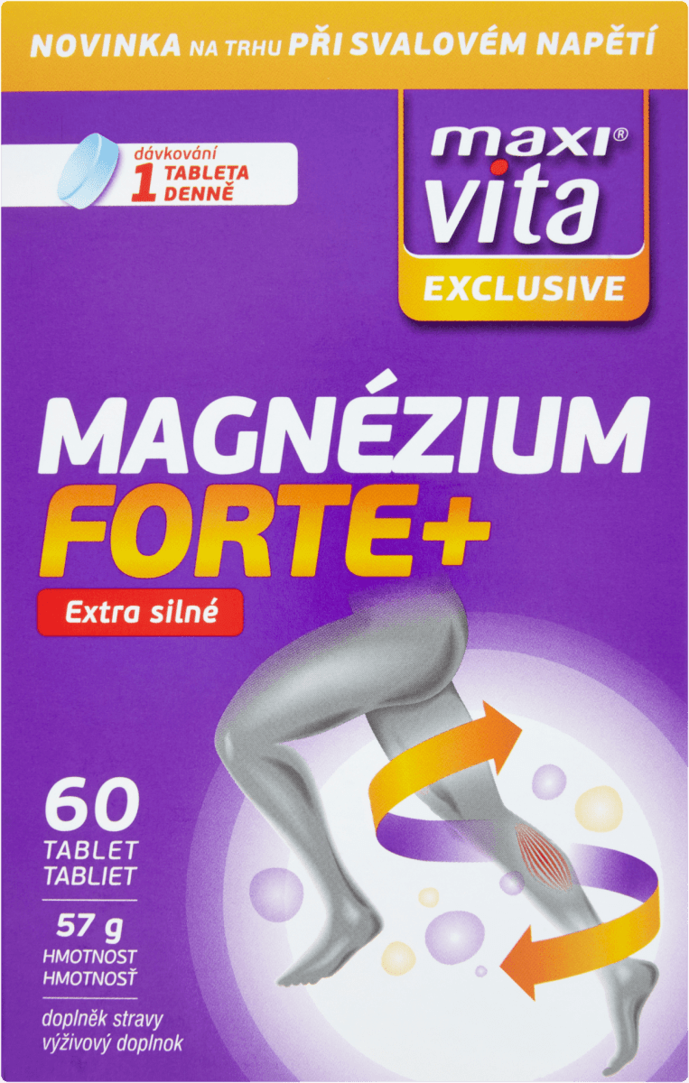 Maxi Vita Exclusive Magnézium Forte+, 60 ks | dm.cz