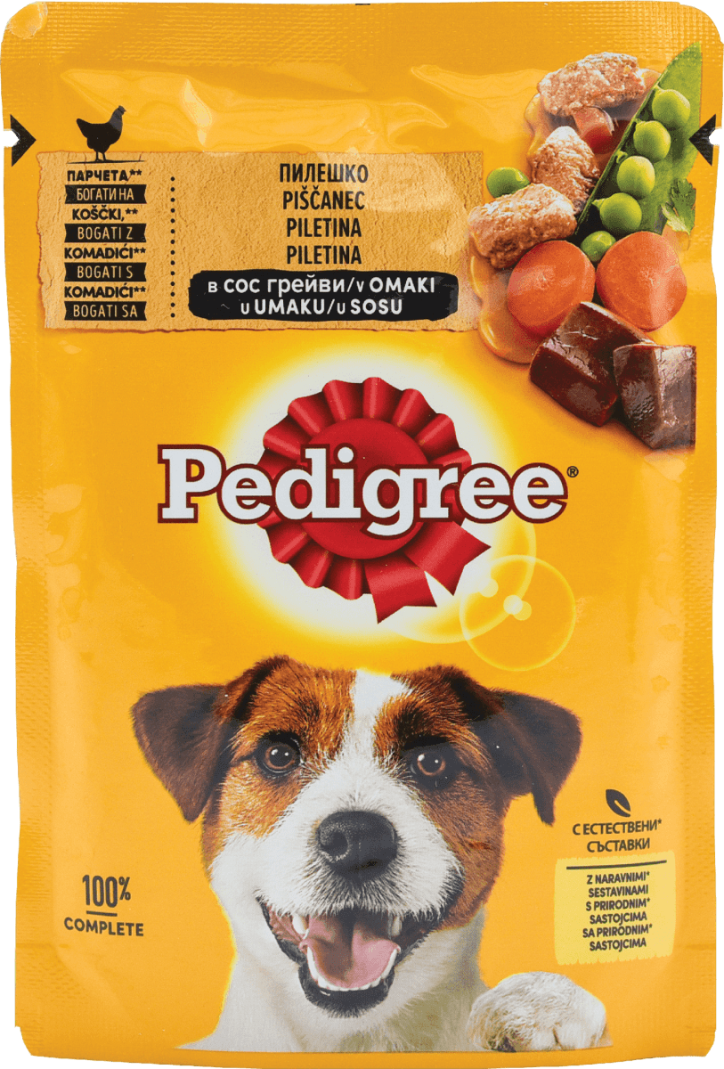Pedigree Vlažna hrana za odrasle pse - piletina sa povrćem, 100 g ...