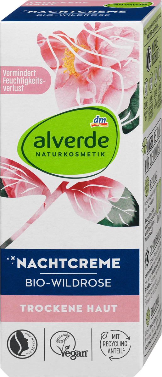 alverde NATURKOSMETIK Nočný pleťový krém s bio divou ružou, 50 ml ...