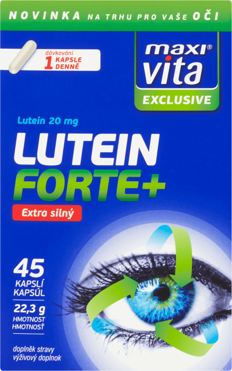 Maxi Vita Exclusive Lutein forte+ extra silný, 45 ks | dm.cz