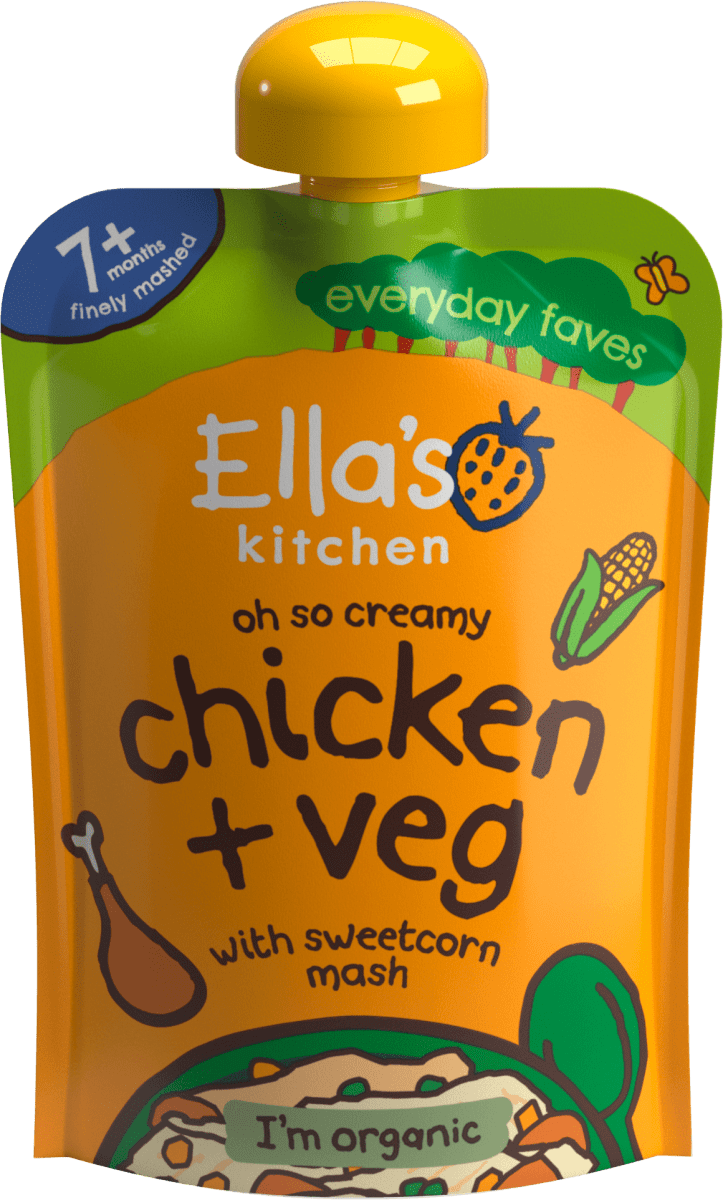 Ella’s Kitchen Bio kapsička Kuriatko s kukuričnou kašou, 130 g ...
