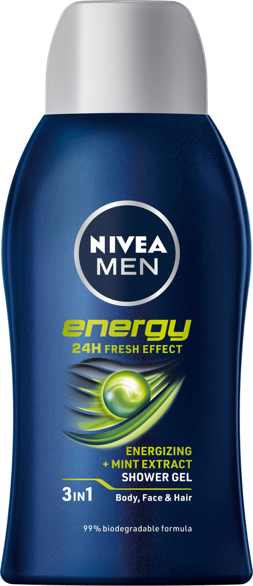 NIVEA MEN Душ гел Energy, 50 ml Пазарувай трайно изгодно онлайн