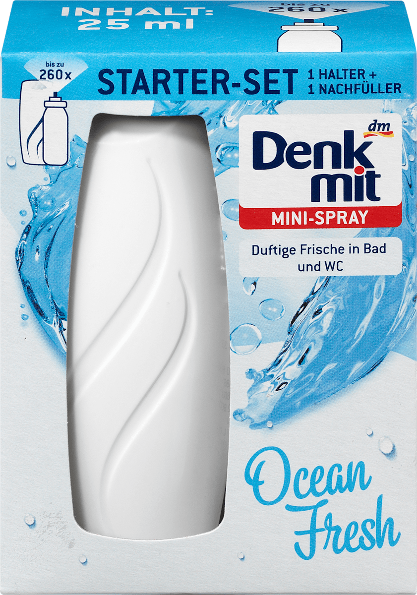 Denkmit Lufterfrischer Minispray Ocean Fresh Starterset, 25 ml ...