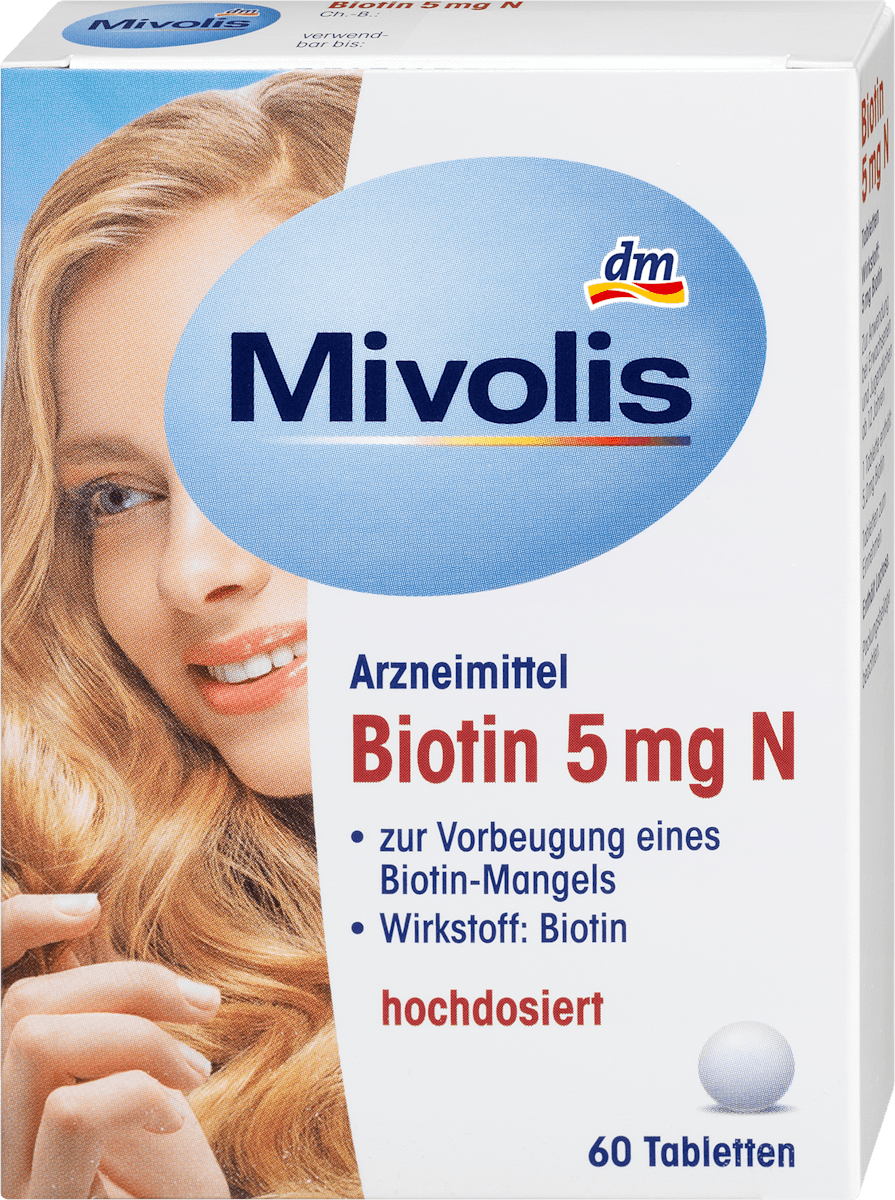 Mivolis Biotin 5 mg N, Tabletten, 60 St dauerhaft günstig online kaufen ...