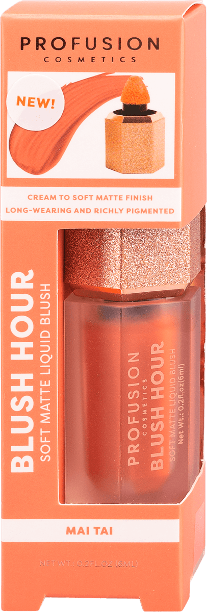 PROFUSION COSMETICS BLUSH HOUR SOFT MATTE tečno rumenilo - MAI TAI, 1 kom | dm.rs