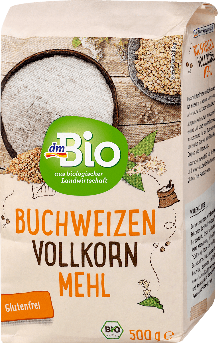 dmBio Integralno brašno od heljde, 500 g | dm.hr