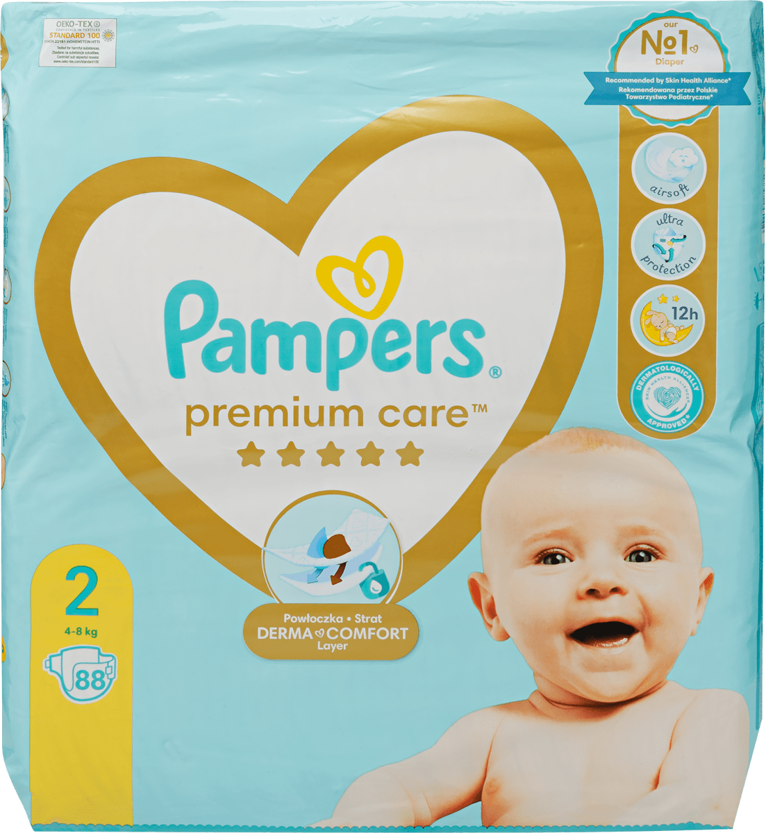 Pampers Premium Care jumbo pack pelene vel. 2 (4-8 kg) jumbo pack, 88 ...