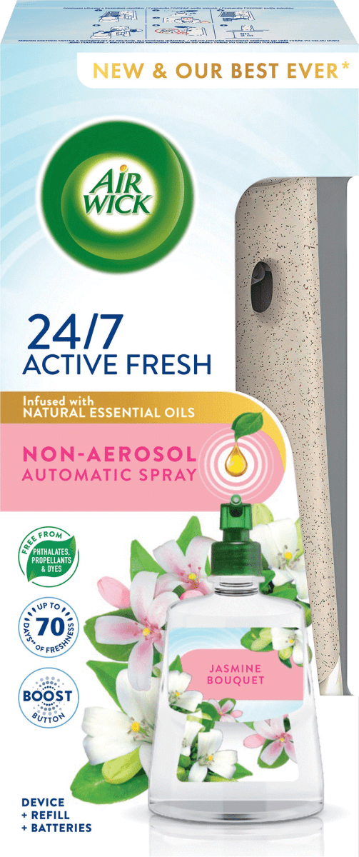 AIRWICK ACTIVE FRESH 24/7 automatski difuzer - buket jasmina, 1 kom ...