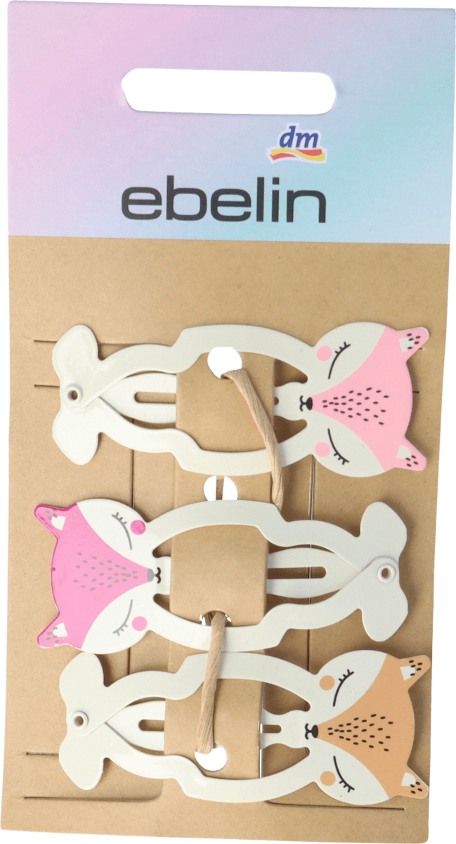 ebelin For Girls Haarspangen bunt im Fuchs-Design, 3 St | dm.at