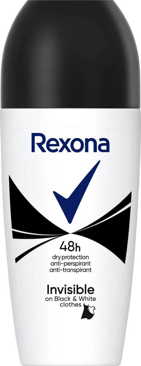 Rexona Deo roll-on Invisible Black & White, 50 ml | dm.hr