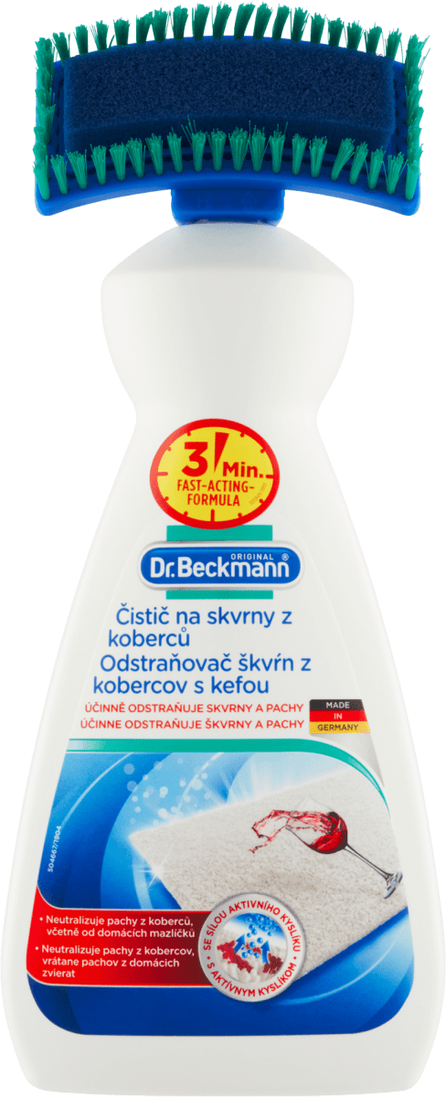 Dr. Beckmann Odstraňovač škvŕn z kobercov s kefou, 650 ml nakupujte vždy výhodne online | mojadm.sk