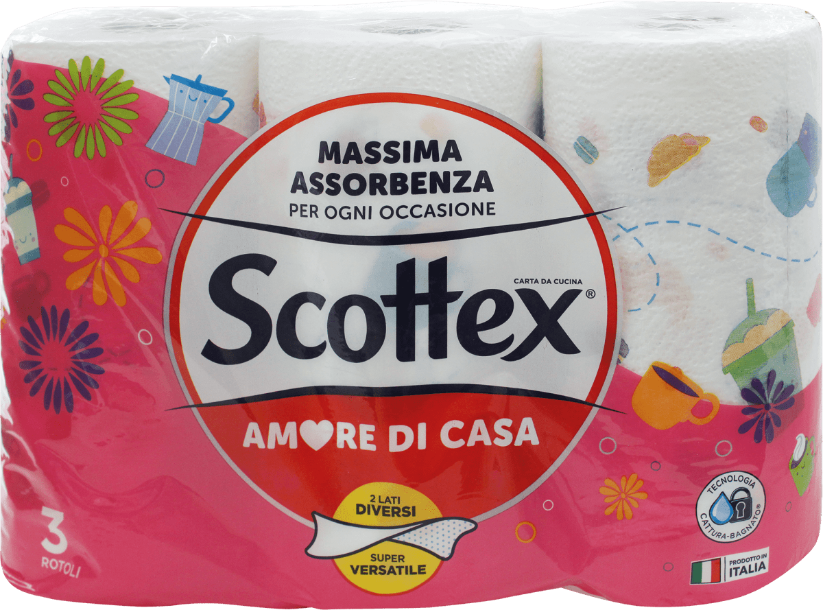 Scottex Carta da cucina Amore di Casa, 3 pz Acquisti online sempre ...