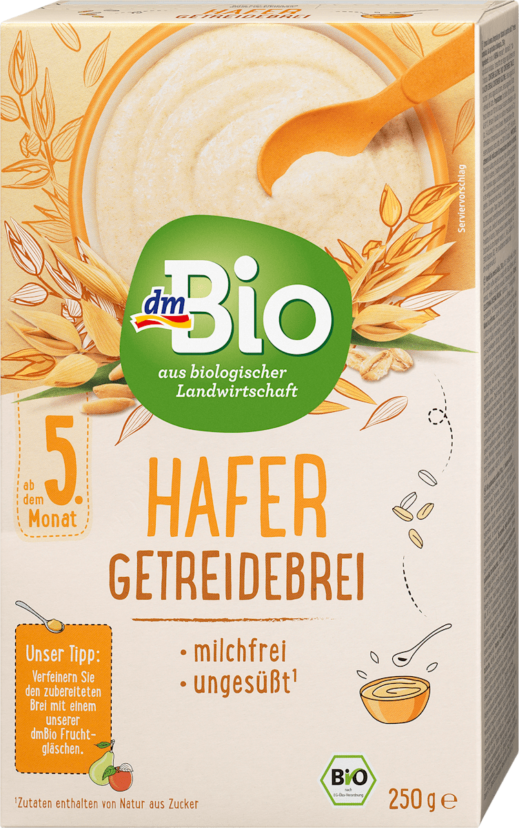 dmBio Žitna kašica od zobi, 5+ mj., 250 g | dm.hr