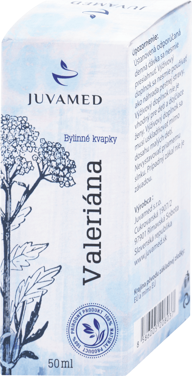 JUVAMED Bylinné kvapky Valeriána, 50 ml nakupujte vždy výhodne online ...