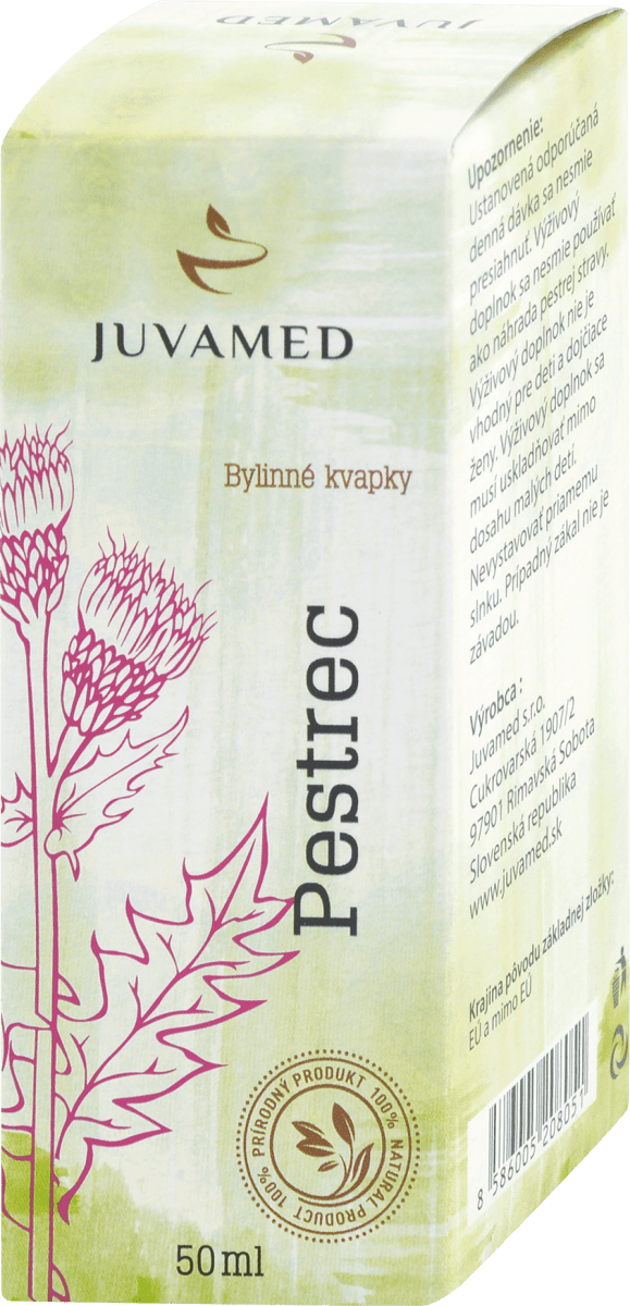 JUVAMED Bylinné kvapky Pestrec, 50 ml nakupujte vždy výhodne online ...
