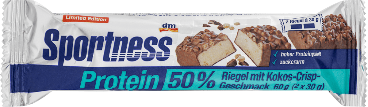 Sportness Proteinriegel Kokos-Crisp, 60 g | dm.at