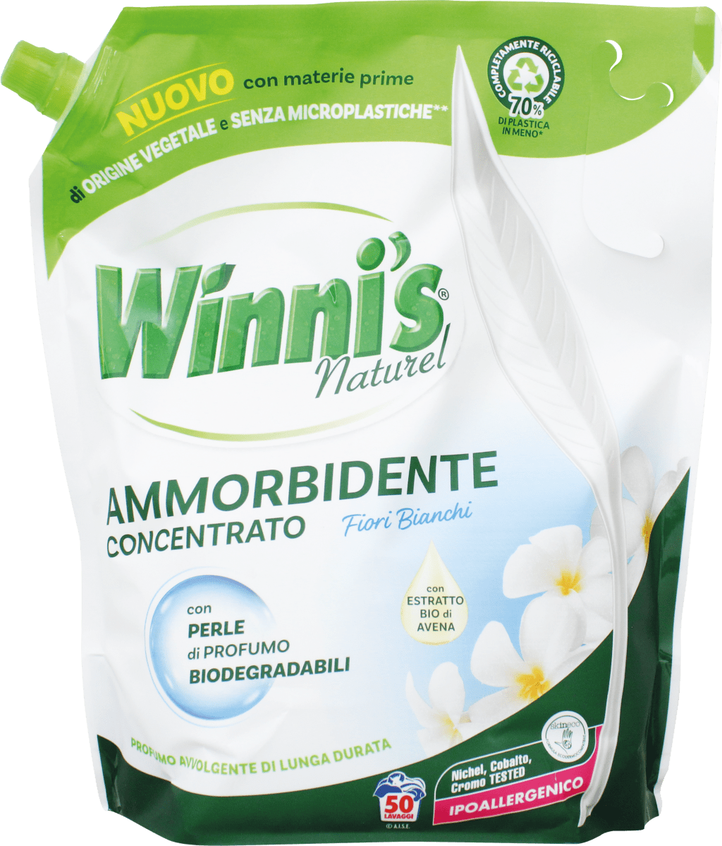 Winni´s Naturel Ecoricarica ammorbidente concentrato fiori bianchi, 1,25 l Acquisti online ...
