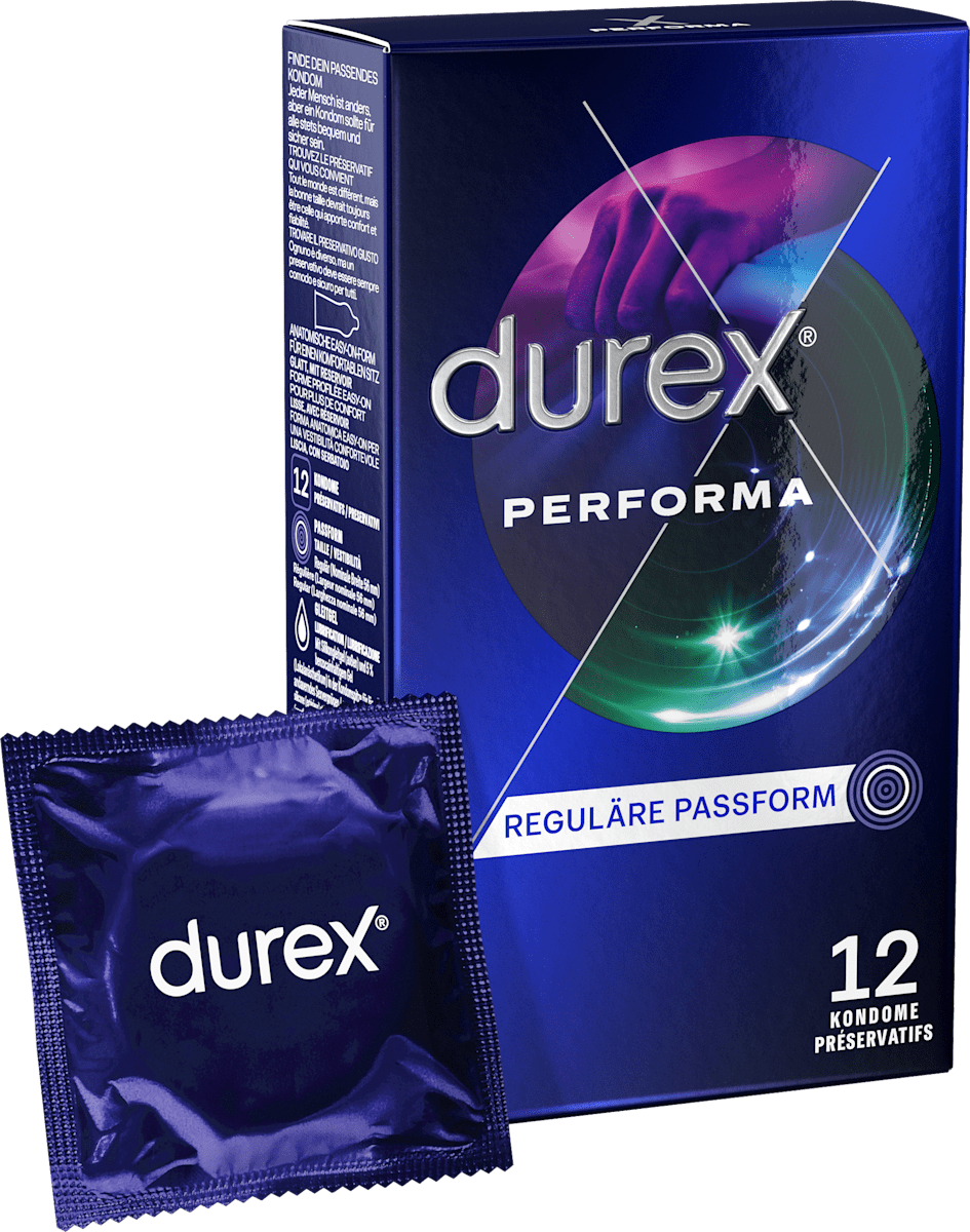 Durex Kondome Performa, Breite 56mm, 12 St dauerhaft günstig online kaufen | dm.de