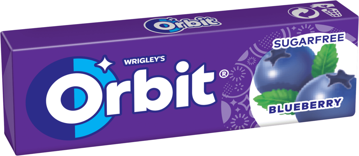 Orbit dražé Blueberry, 14 g | dm.cz