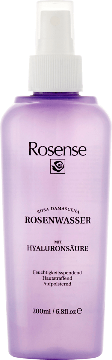 Rosense Gesichtswasser Rosenwasser mit Hyaluronsäure, 200 ml dauerhaft ...