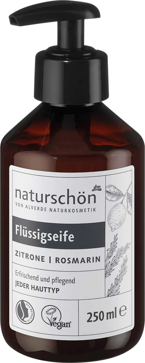 alverde NATURKOSMETIK naturschön Flüssigseife Zitrone Rosmarin, 250 ml ...