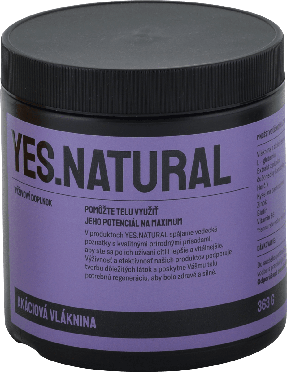YES.NATURAL Akáciová vláknina v prášku, 310 g nakupujte vždy výhodne ...
