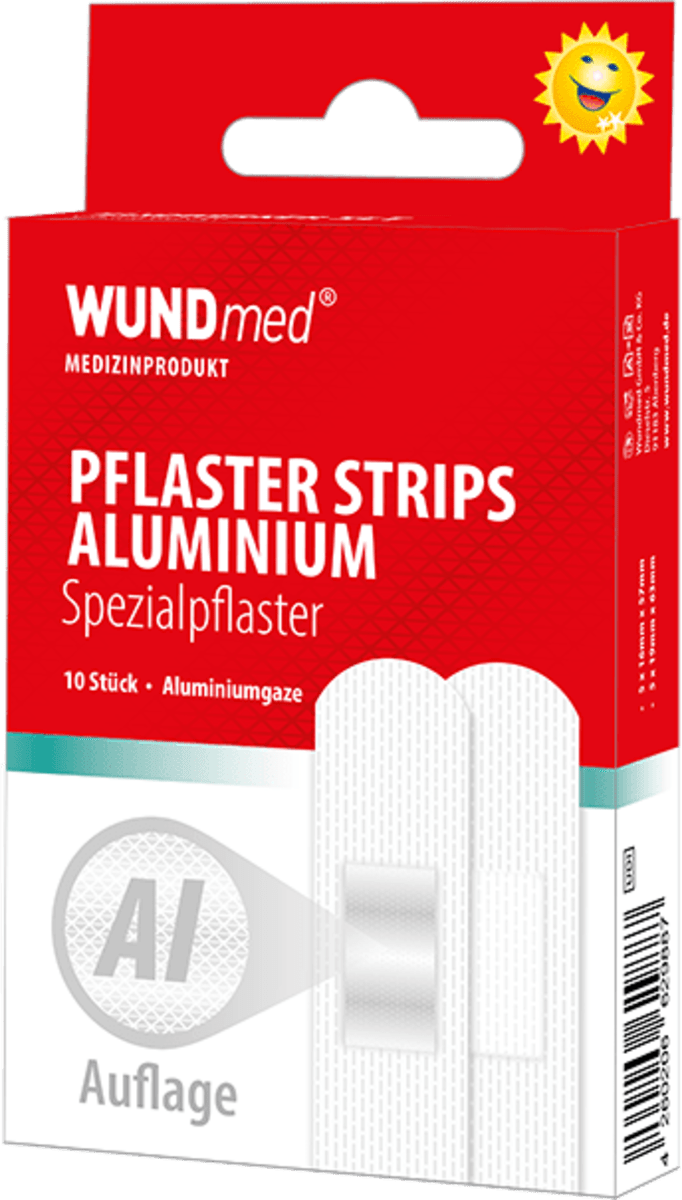 WUNDmed Pflaster Strips Aluminium, 10 St | dm.at