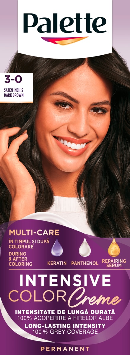 Palette Intensive Color Creme Vopsea permanentă N2 (3-0) Şaten Închis ...
