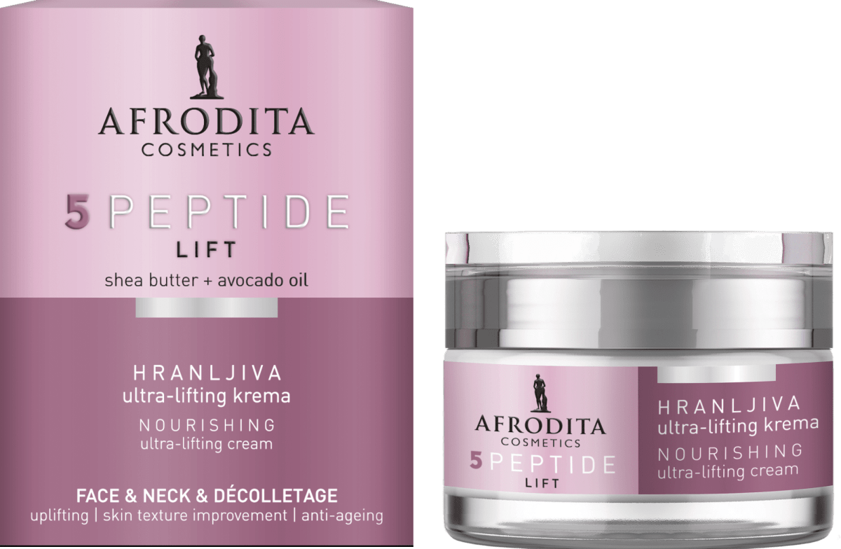 Afrodita Hranljiva ultra-lifting krema 5 PEPTIDE, 50 ml | dm.si