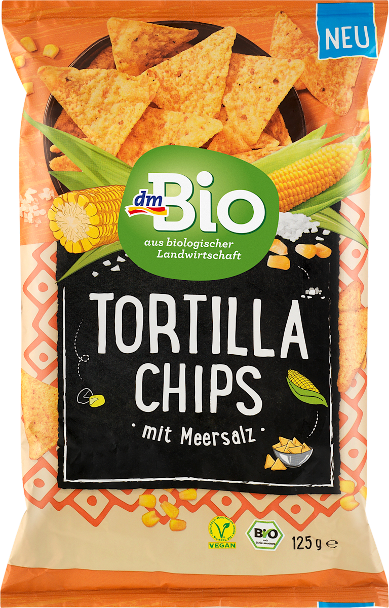 dmBio Tortilja čips sa morskom solju, 125 g povoljna online kupovina | dm.rs