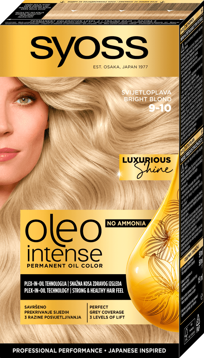 syoss Oleo Intense Boja za kosu – 9-10 svjetlo plava, 1 kom. | dm.hr