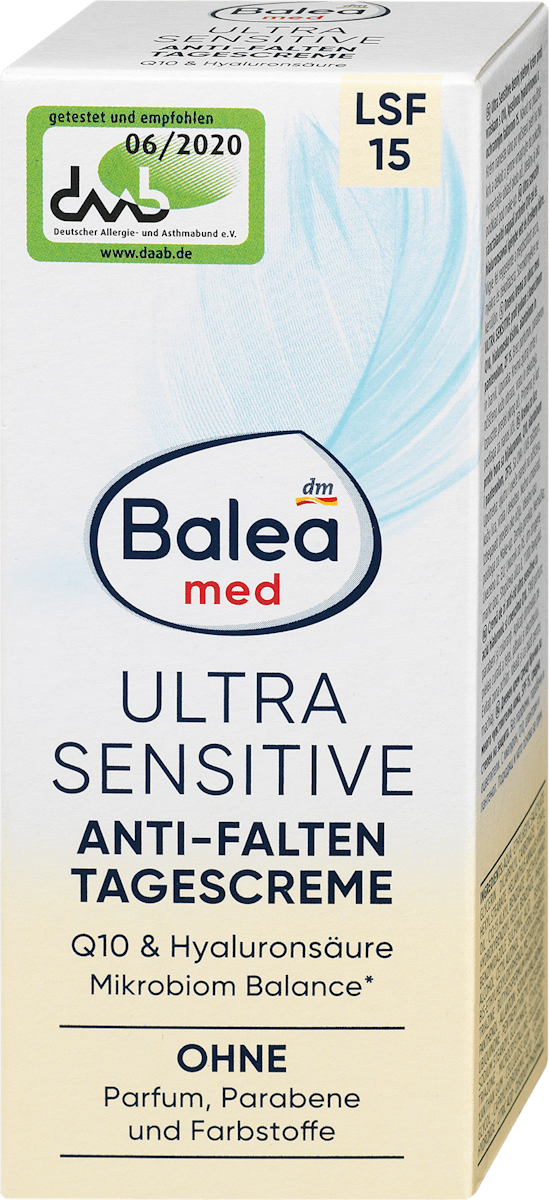 Balea MED Ultra Sensitive denní pleťový krém proti vráskám, 50 ml | dm.cz