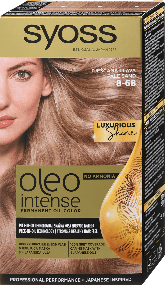 syoss Oleo Intense Barva za lase 8-68 Pale Sand, 1 kos | dm.si