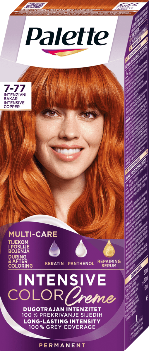Palette Intensive Color Creme Boja za kosu- 7-77 jaka bakarna, 1 kom ...