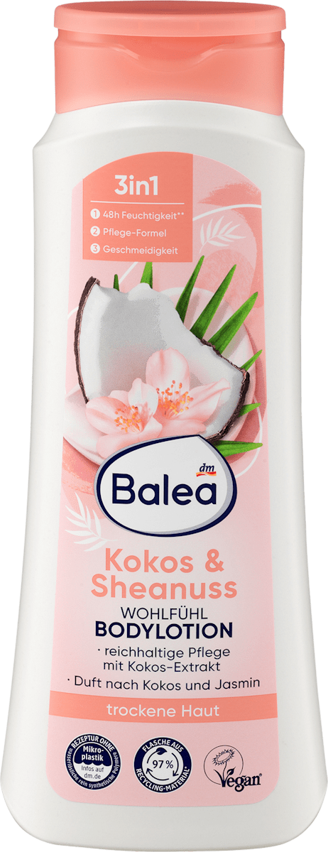 Balea Wohlfühl Bodylotion Kokos & Sheanuss, 400 ml dauerhaft günstig ...
