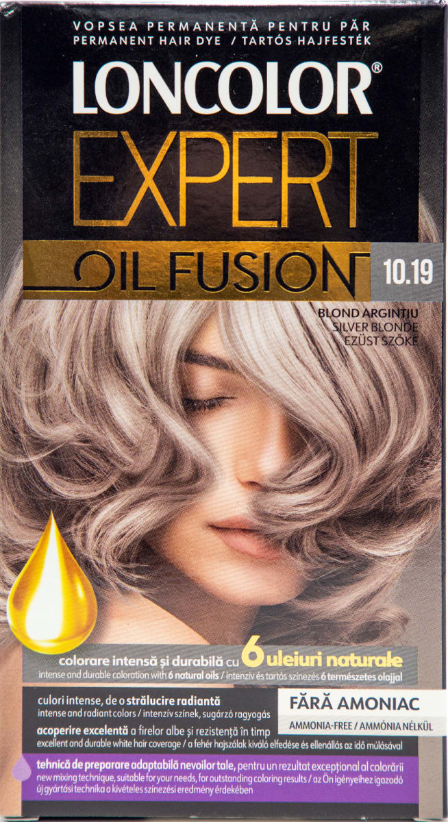 LONCOLOR EXPERT Vopsea de păr fără amoniac Oil Fusion 10.19 blond ...