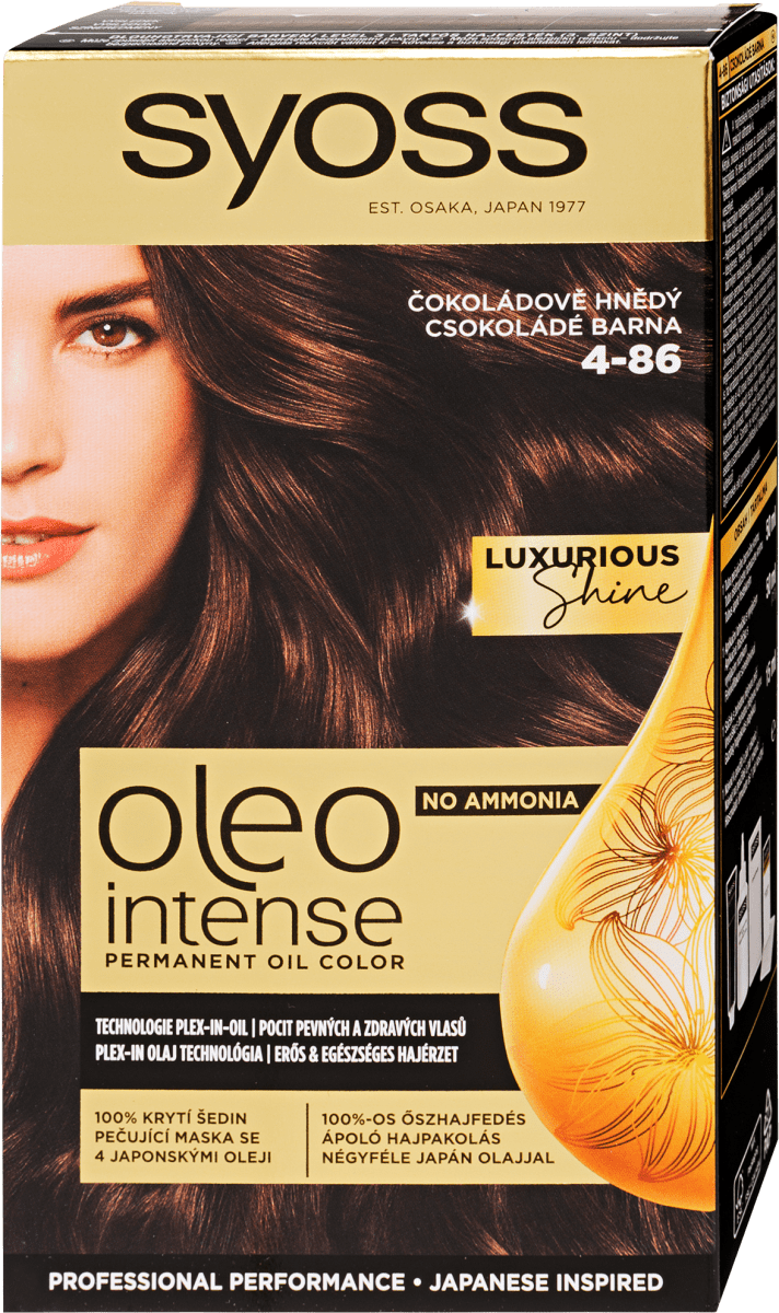 Syoss Oleo Intense Tartós hajfesték, csokoládébarna 4-86, 1 db | dm.hu