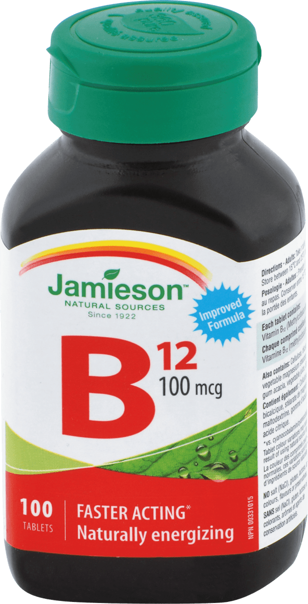 Jamieson Tablety vitamín B12, 100 ks nakupujte vždy výhodne online ...