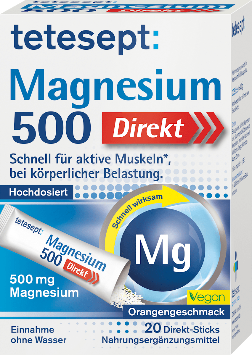 tetesept Magnesium 500 Direkt, 20 St dm Dauerpreis: Immergünstig ...