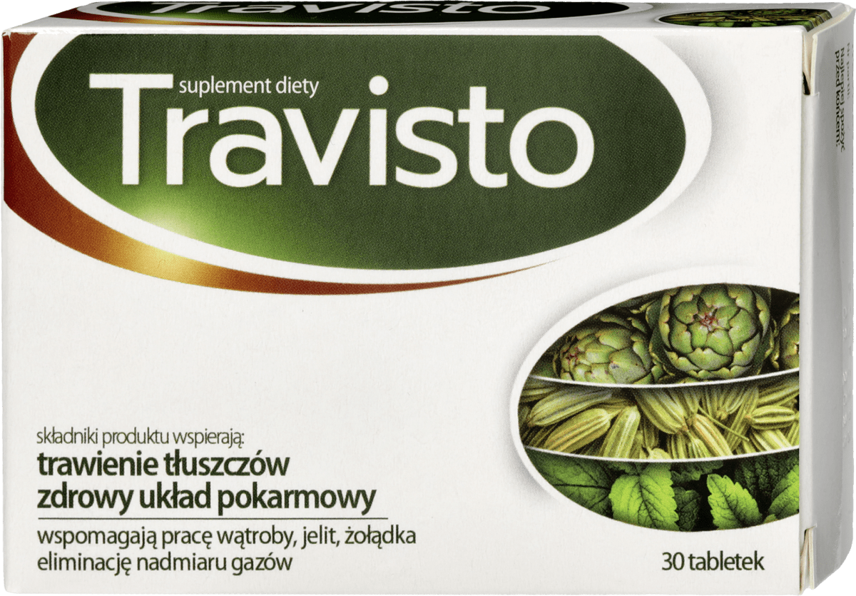 TRAVISTO Suplement diety wspomagający trawienie, tabletki, 30 szt ...