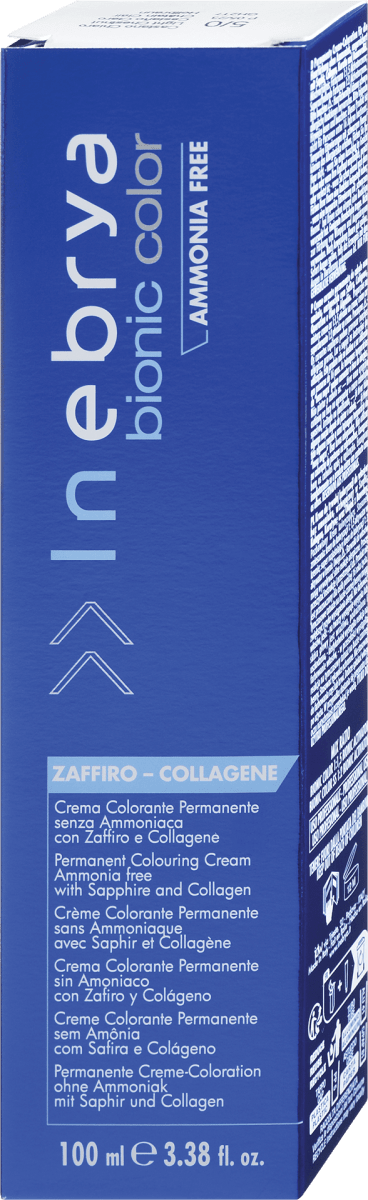 Inebrya Trajno obstojna barva za lase Bionic, 5/0 Svetli kostanj, 100 ...